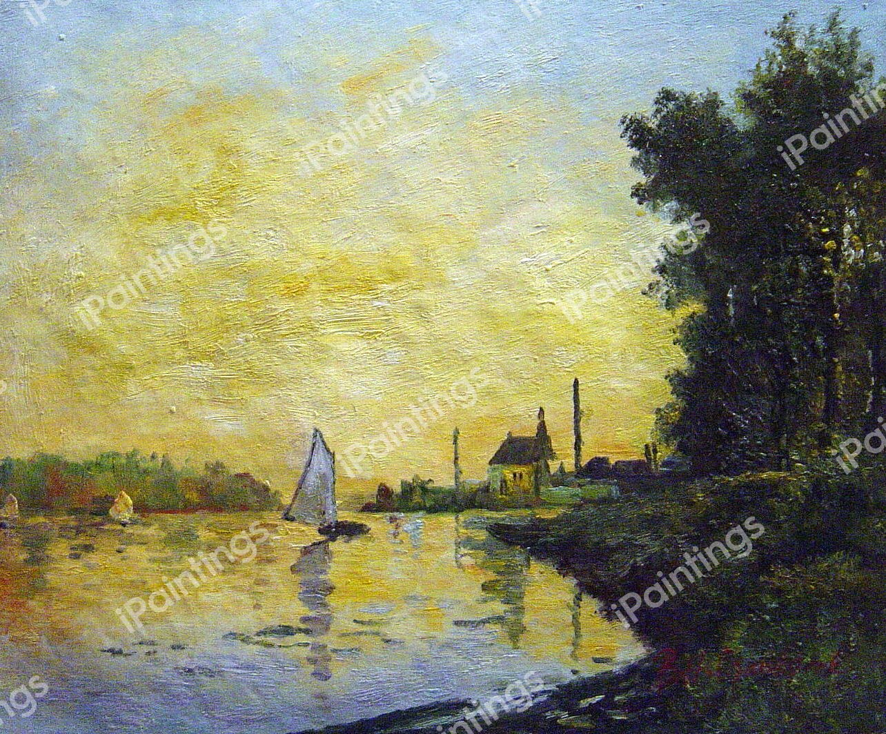 Late Afternoon, Argenteuil Painting by Claude Monet Reproduction ... Late Afternoon, Argenteuil Painting by Claude Monet Reproduction ...