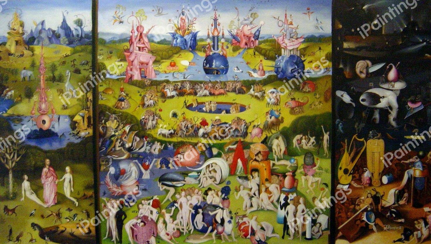 Garden Of Earthly Delights Painting by Hieronymus Bosch | iPaintings.com